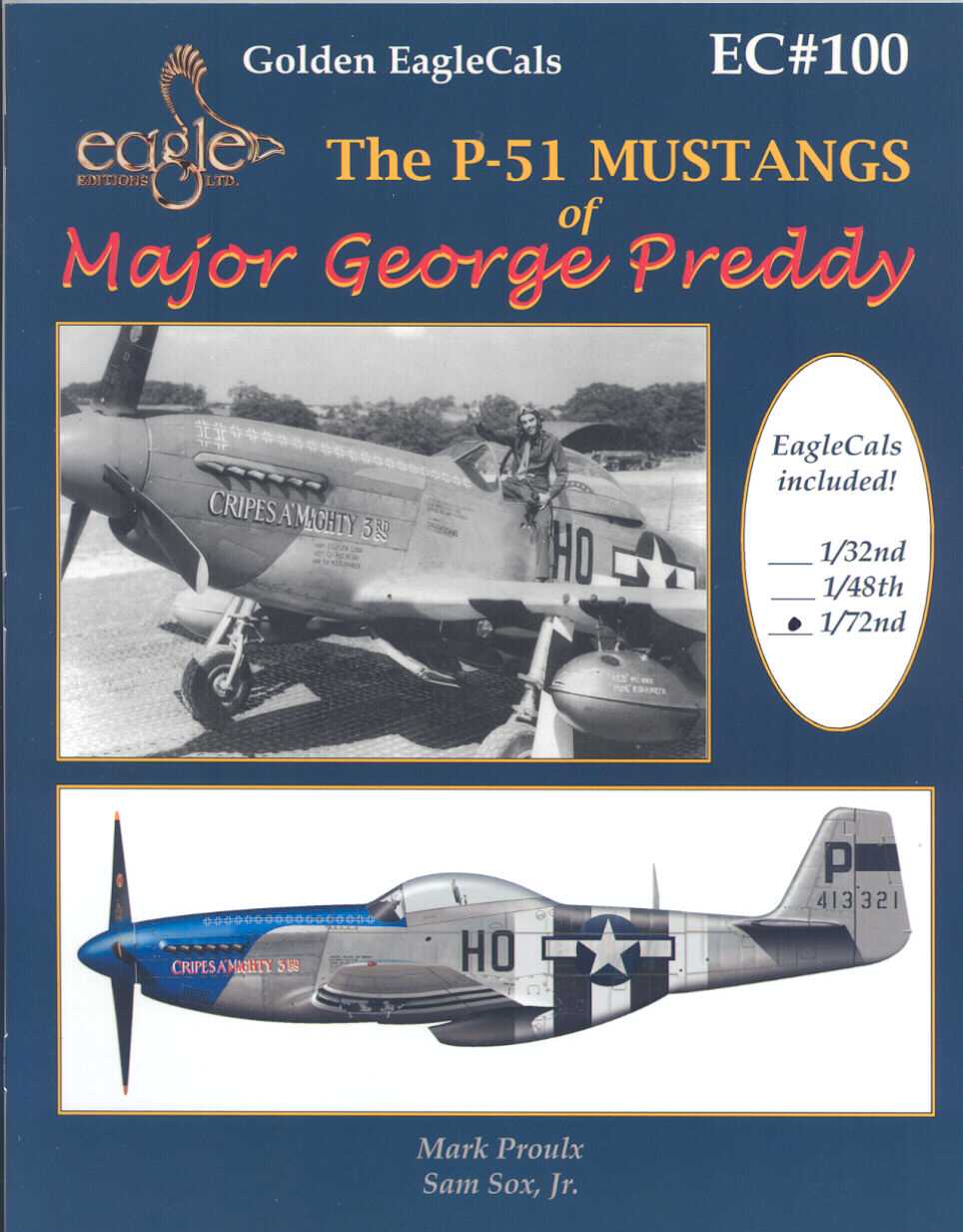 Eaglecals Decals 1/72 THE P-51 MUSTANGS OF GEORGE PREDDY Book and Decal ...