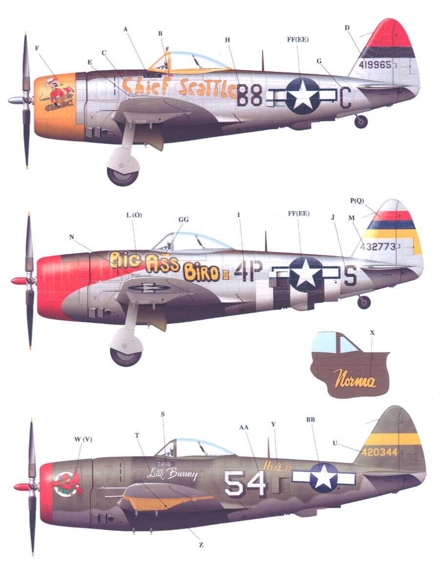 EagleCals Decals 1/48 REPUBLIC P-47D THUNDERBOLT Fighter | eBay