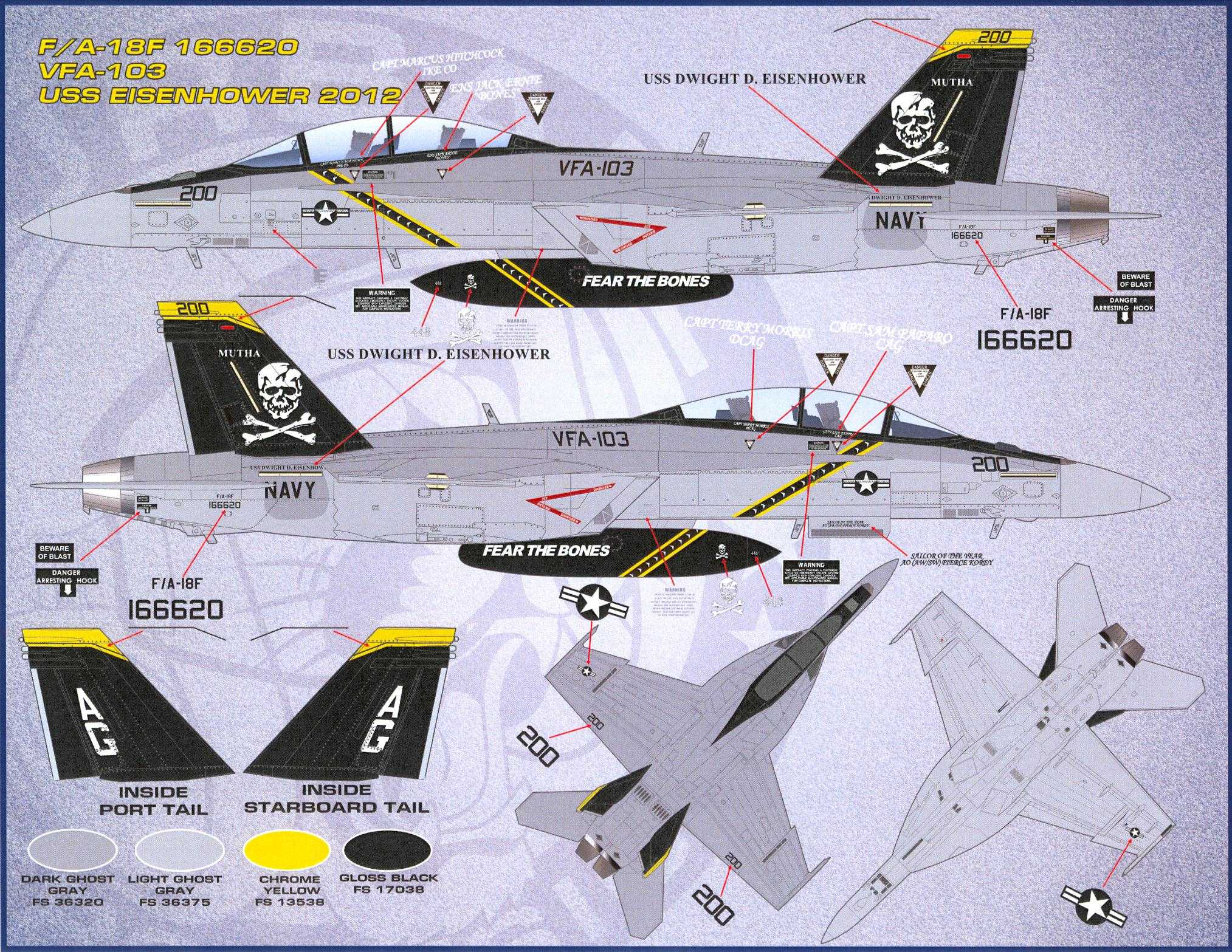 Furball Decals 1/48 BOEING F/A-18E/F SUPER HORNET Air Wing All Stars Part 2
