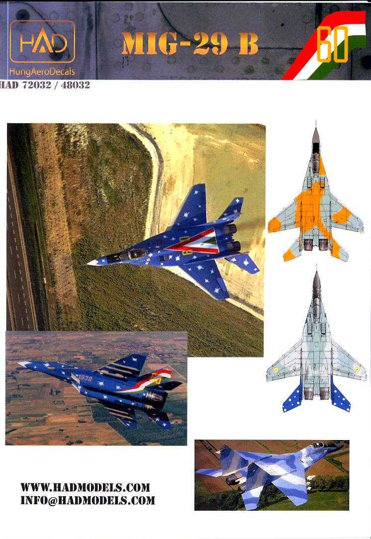 Hungarian Aero Decals 1/48 MIKOYAN MiG-29 in International Service | eBay