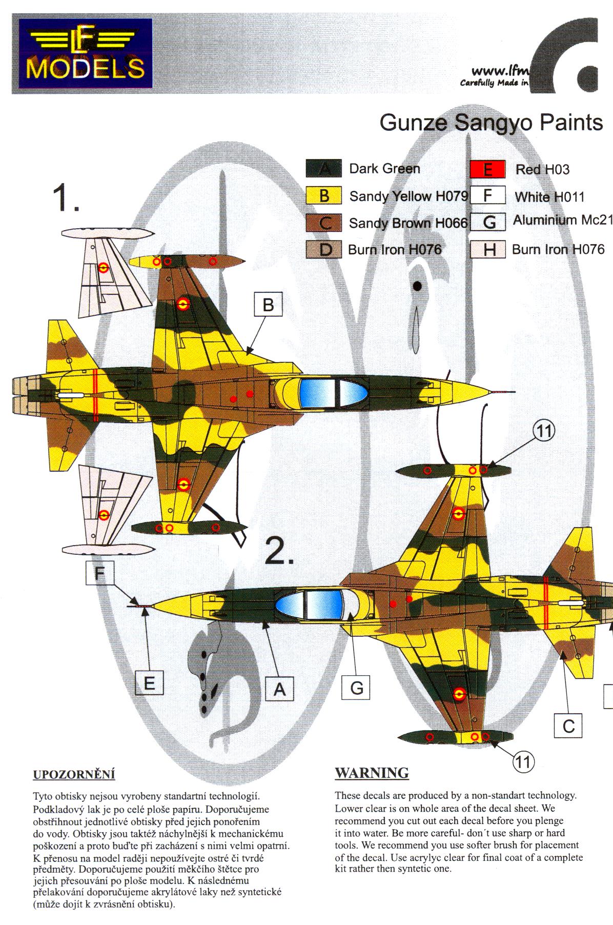 LF Models Decals 1/72 F-5A FREEDOM FIGHTER OVER SPAIN Part 2 | eBay