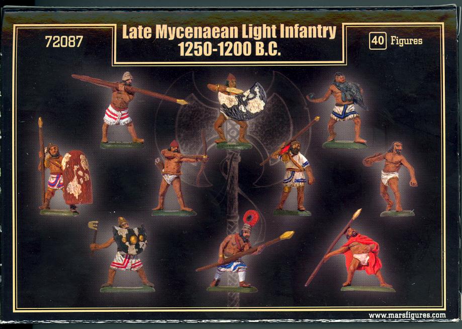 Mars Figures 1/72 LATE MYCENAEAN LIGHT INFANTRY 1250-1300 B.C. Figure ...