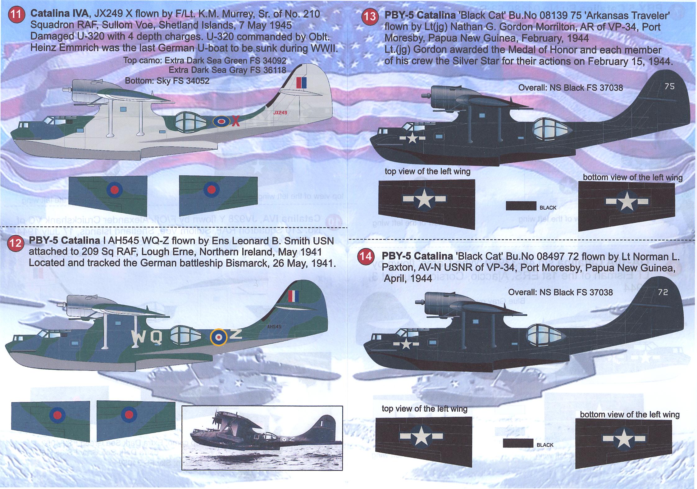Print Scale Decals 1/144 CONSOLIDATED PBY CATALINA Flying Boat | eBay
