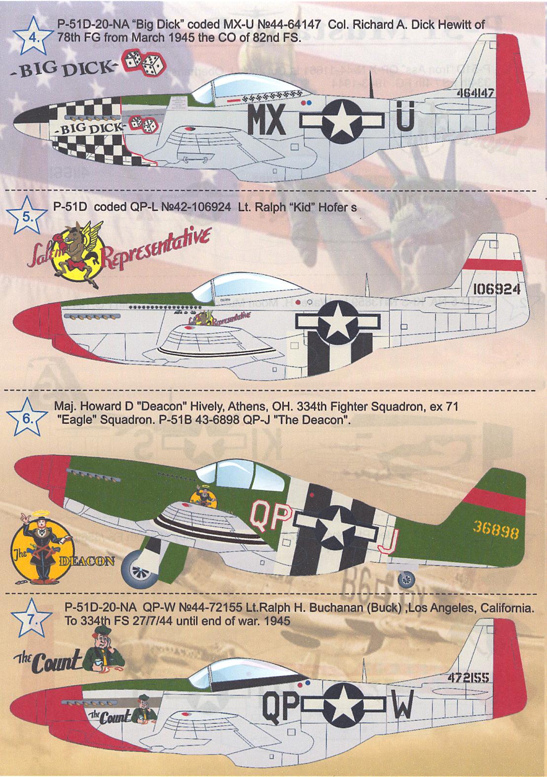 Print Scale Decals 1/48 NORTH AMERICAN P-51D MUSTANG Fighter | eBay