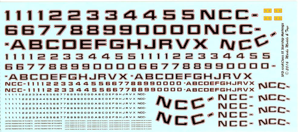 Starfighter Decals 1/1000 STAR TREK CLASS IX STARSHIP MARKINGS | eBay Starfighter Decals 1/1000 STAR TREK CLASS IX STARSHIP MARKINGS | eBay